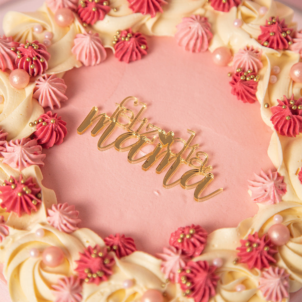 Ponqué Redondo con Rosas de crema | Golosita | Ponqués y postres desde 1984