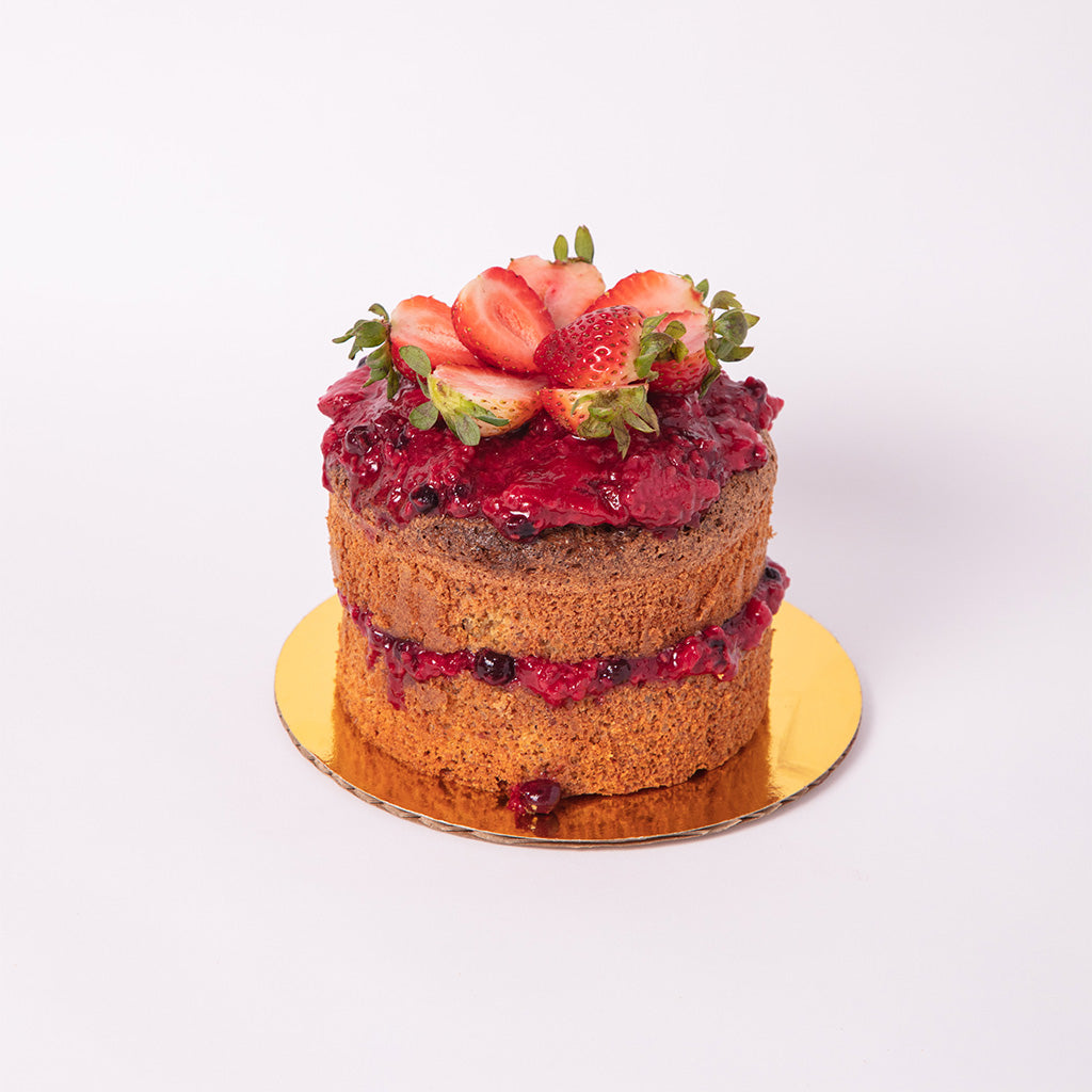 Ponqué Saludable de Vainilla con Frutos Rojos | Golosita | Ponqués y ...